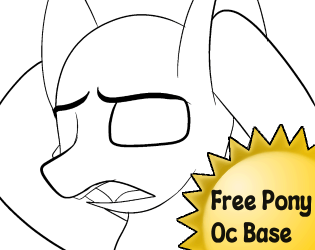 Free Pony OC Base by DemonBlooded
