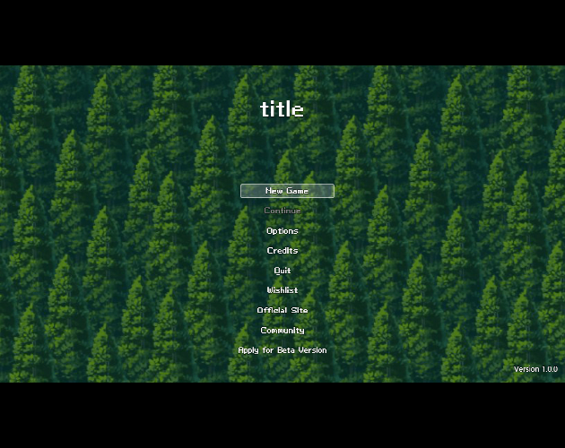 Custom Title Menu-RPG Maker MZ Plugin by i404i