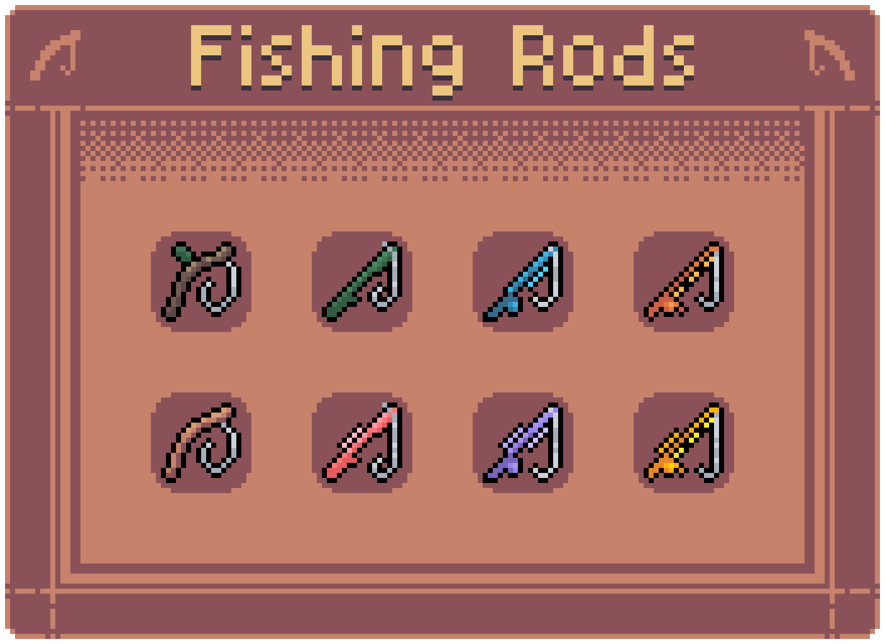 Fishing Icon Pack 16x16 by Hollow Dolphin