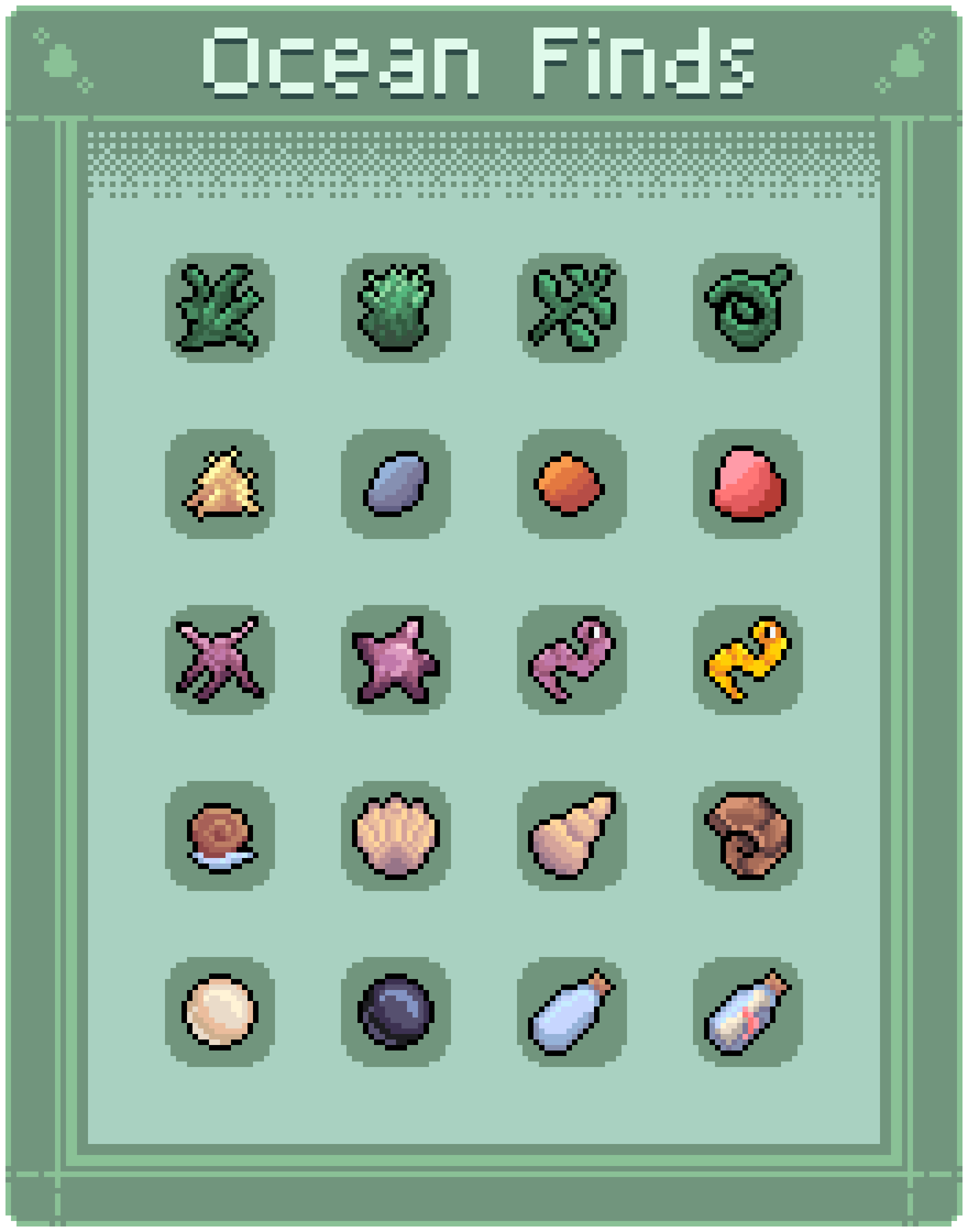 Fishing Icon Pack 16x16 by Hollow Dolphin