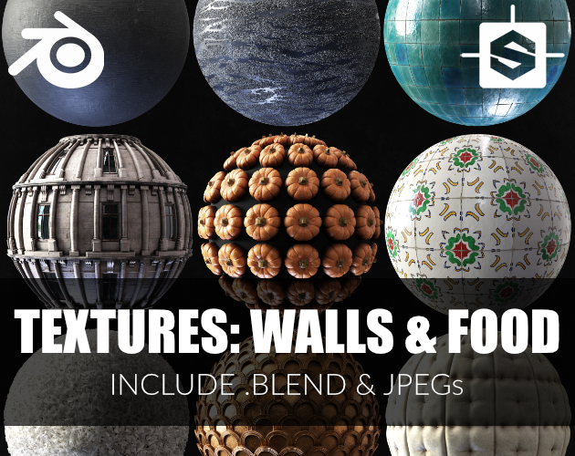 Texture Pack: Walls & Food by JulioVII
