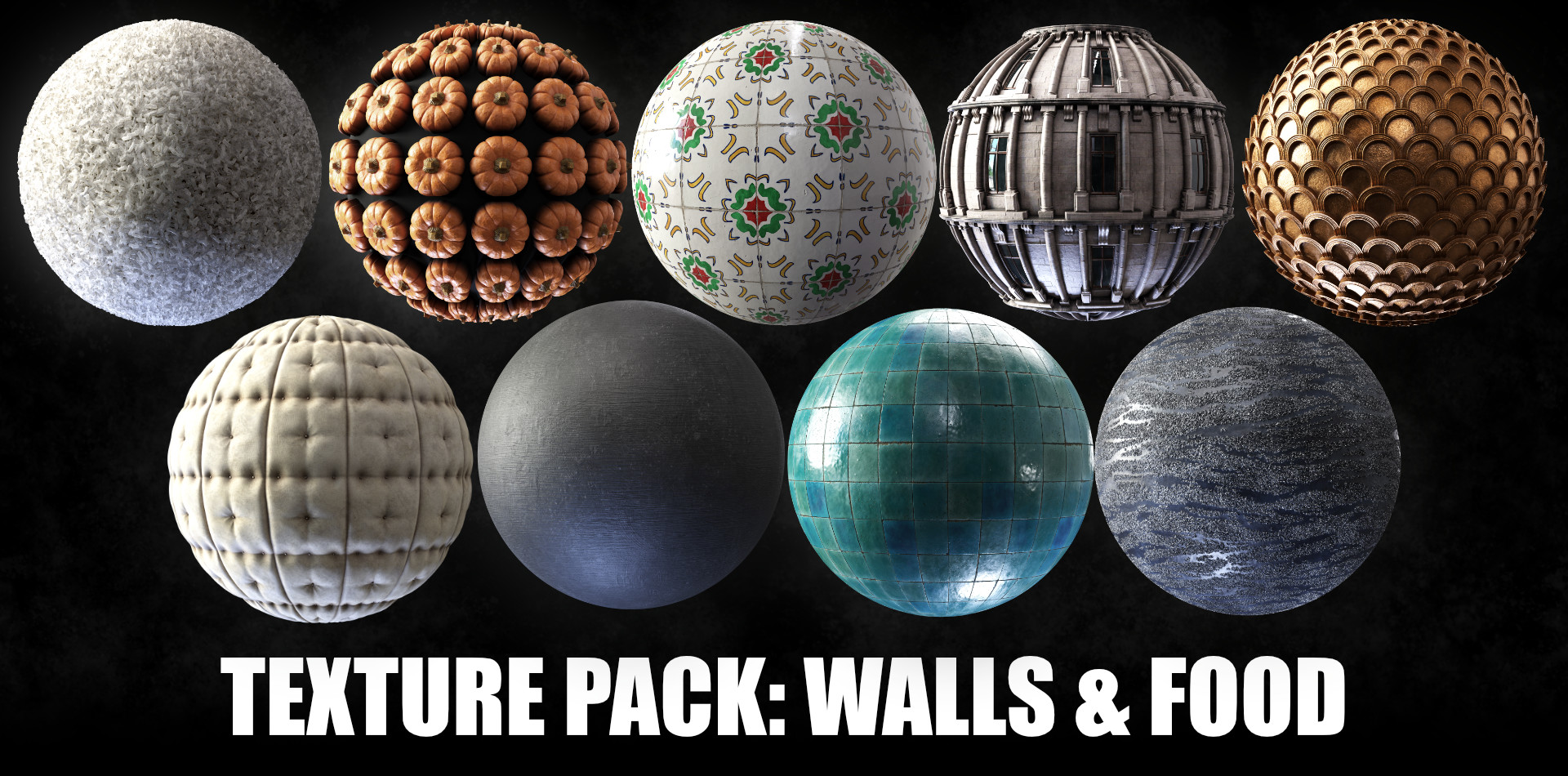Texture Pack: Walls & Food by JulioVII