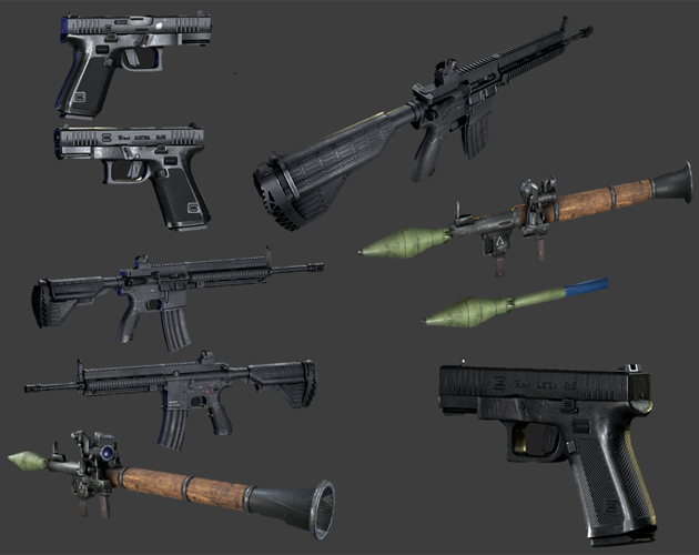 Realistic Weapons Collection by sheraz1994