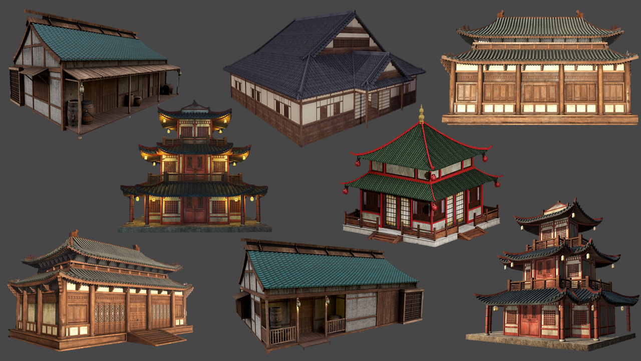 Japanese PBR Building Collection by sheraz1994