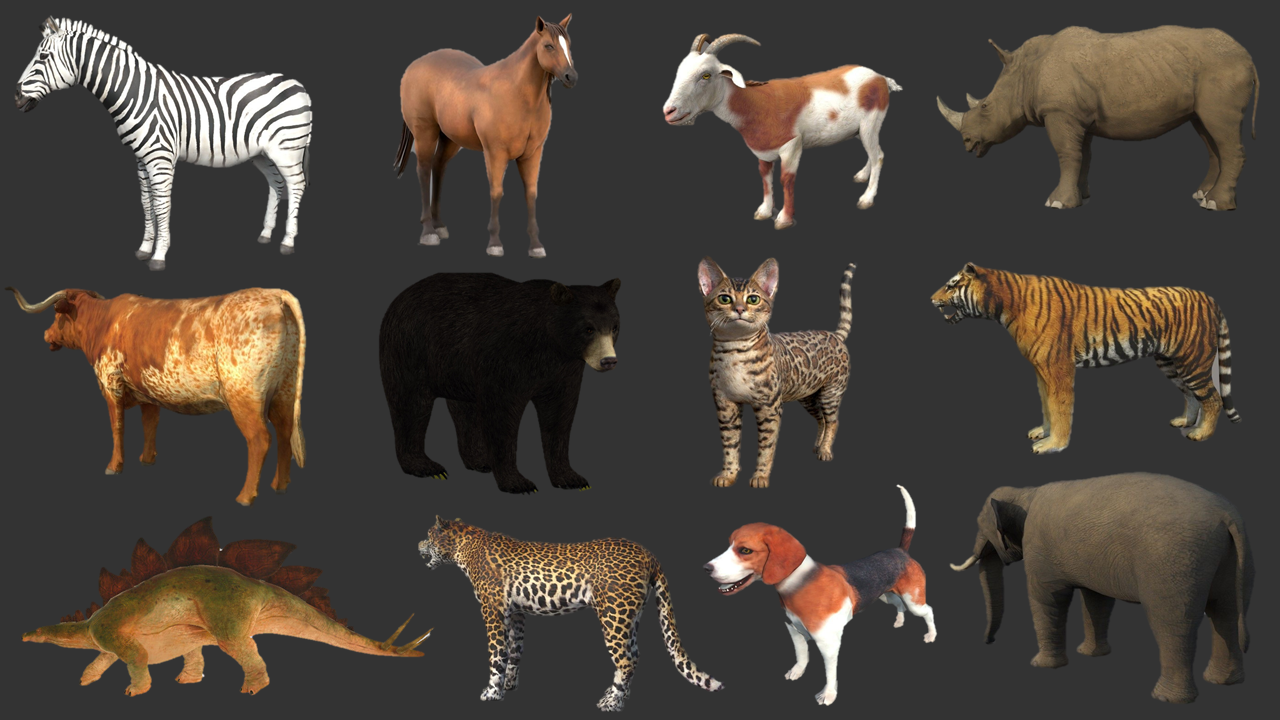 Wildlife Animal Pack Low-poly 3D model by sheraz1994