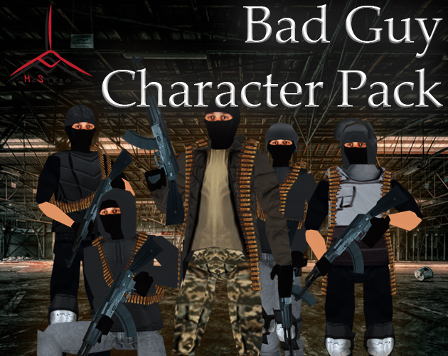 Modular Bad Guy Character Pack by MCSTEEG