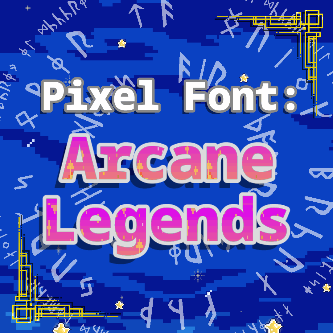 Pixel Font: Arcane Legends by Sugargenix