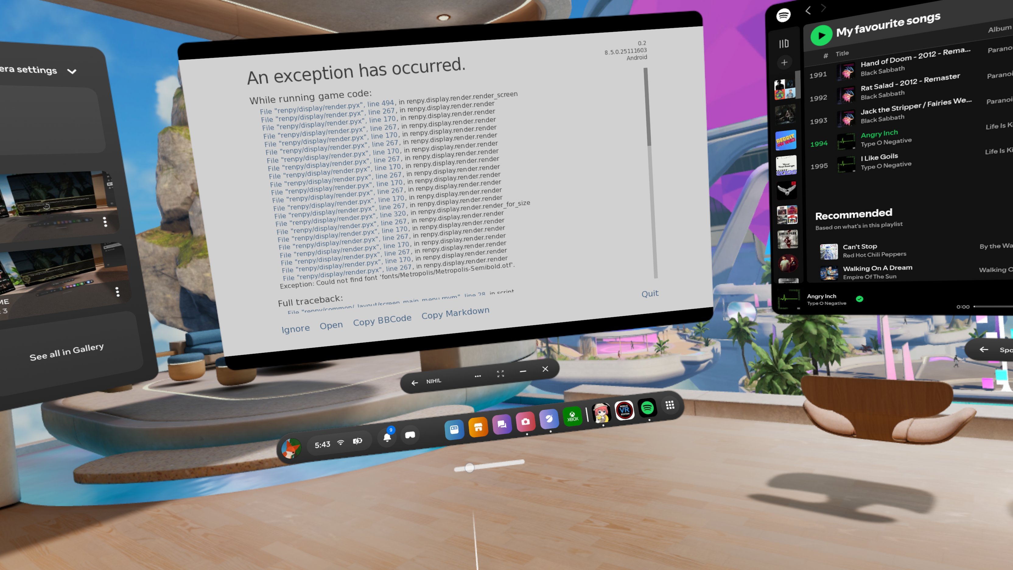 Bug found on Android build - NIHIL community - itch.io