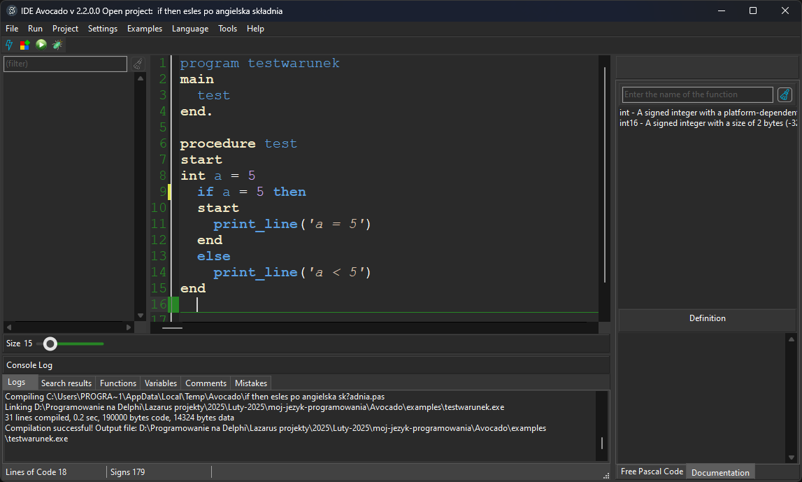 Polish programming language - Release Announcements - itch.io