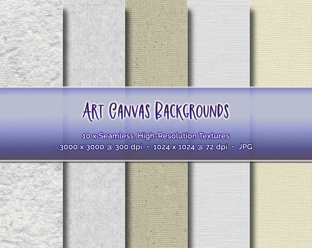 Art Canvas Backgrounds - 10 x Seamless HD Textures by Evalynn