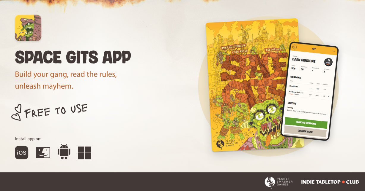 Space Gits PDF now available via Indie Tabletop Club - SPACE GITS by ...