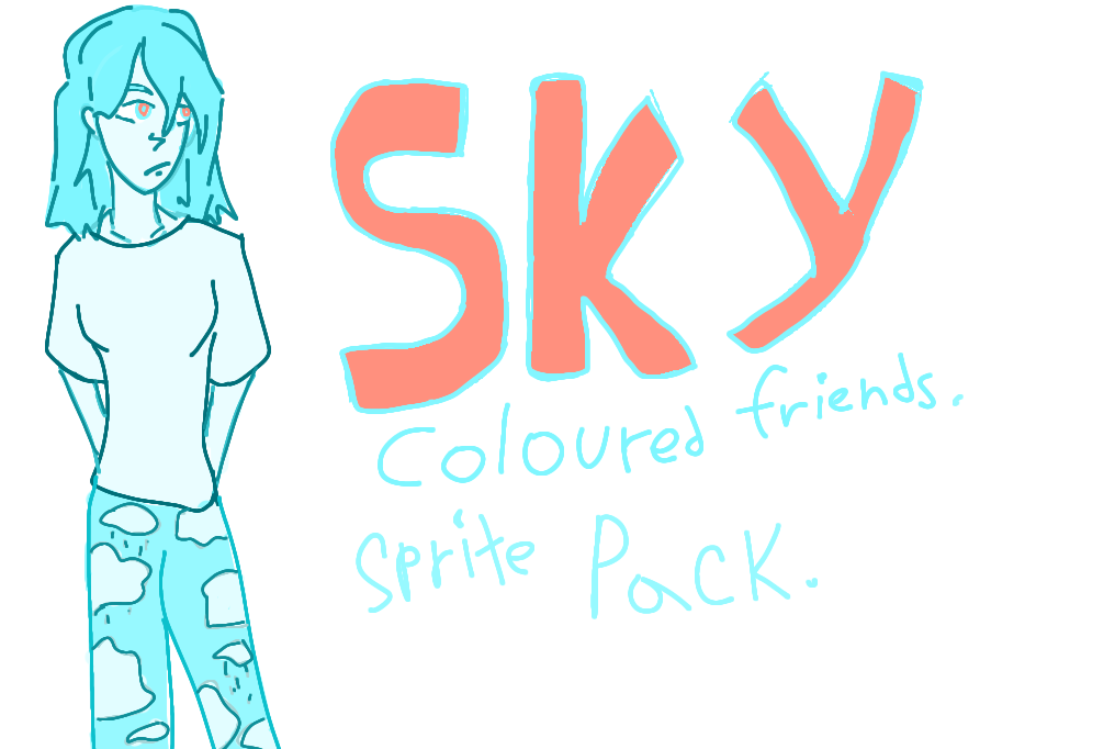 Sky! - | Coloured Friend's! Sprite Pack (Kinda Free!) by Invalidiliiton