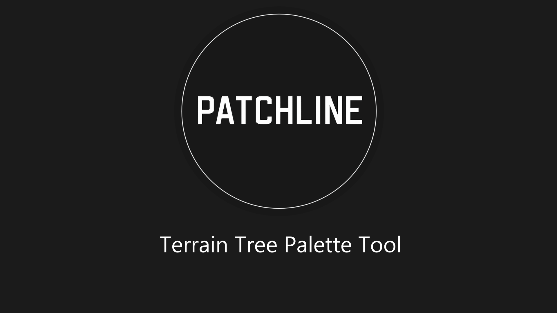 Unity Terrain Tree Palette Tool by Patchline