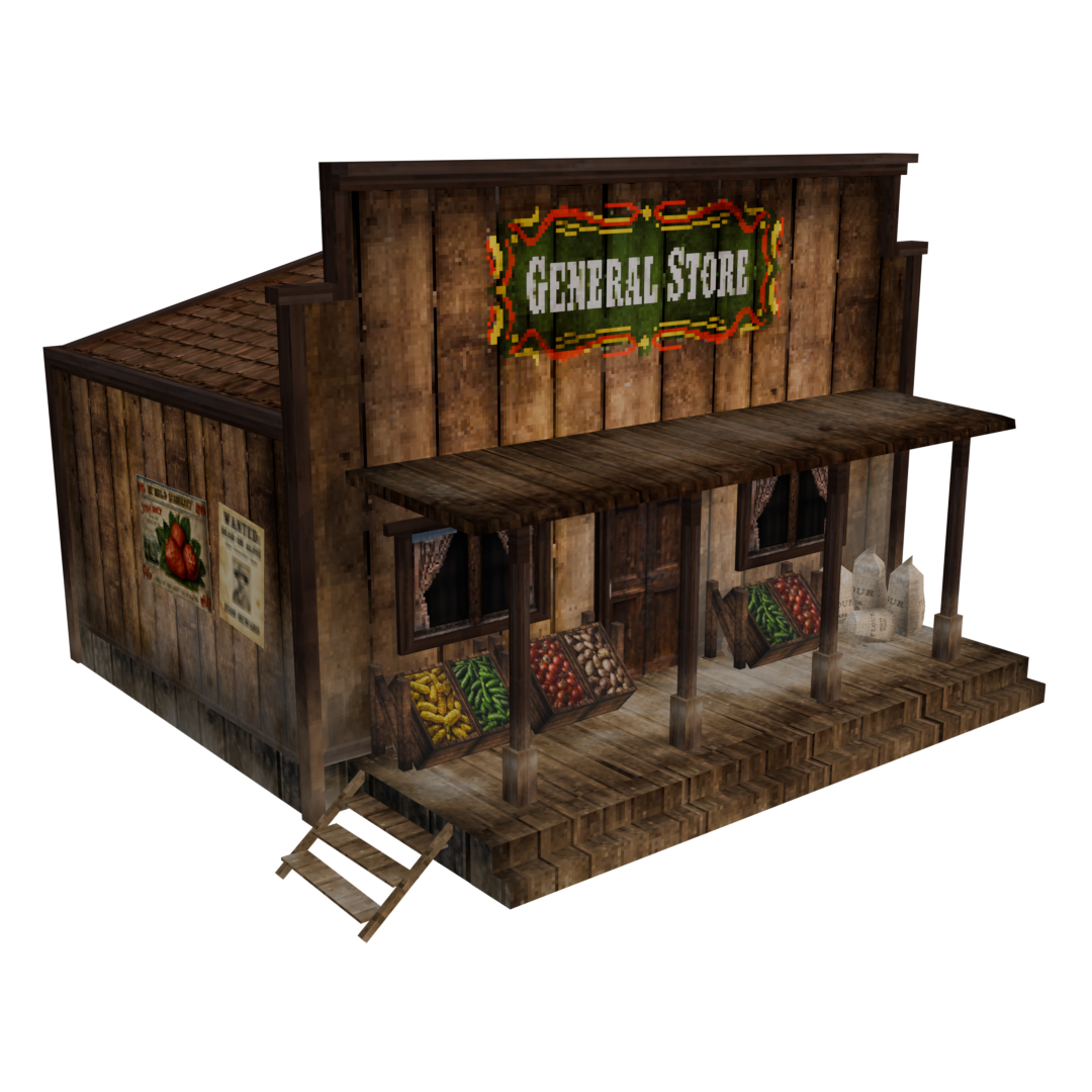 PSX WESTERN BUILDINGS by NiKo_Gillsky