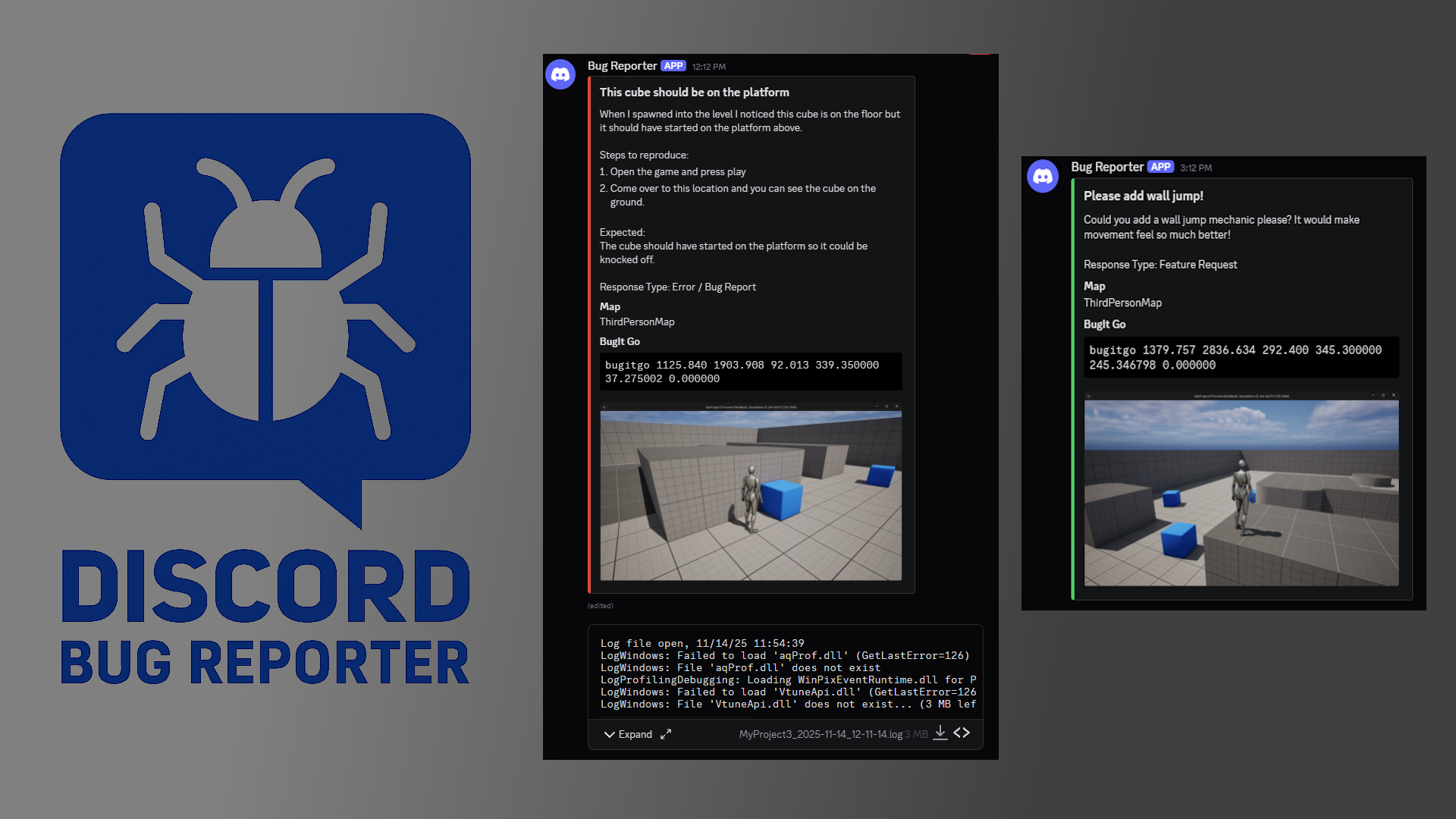 Discord Bug Reporter (My First Unreal Engine Plugin) - itch.io