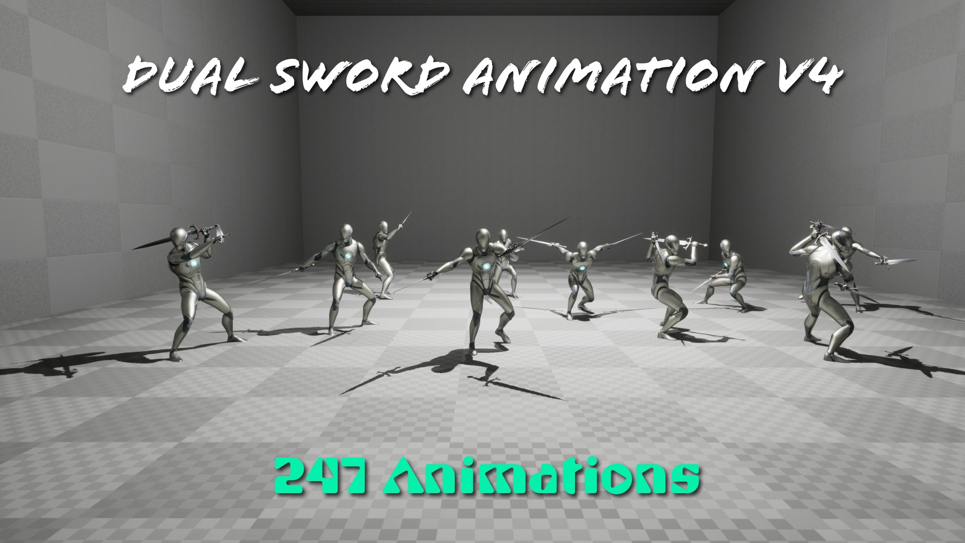 Dual Sword Animation V4 (UE/FBX) by Game Dev Hero