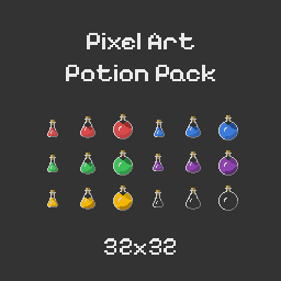 Released: Pixel Art Potion Pack (32x32) – Free Updates Planned ...