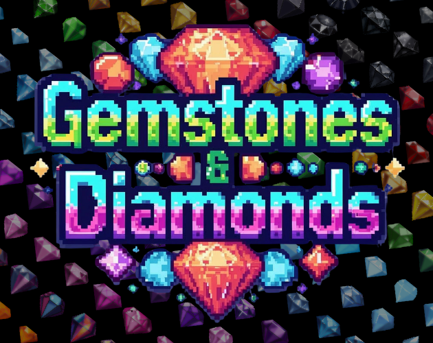 Fantasy Gemstones & Diamonds Pixel Art Pack – 440 Icons | RPG Assets ...