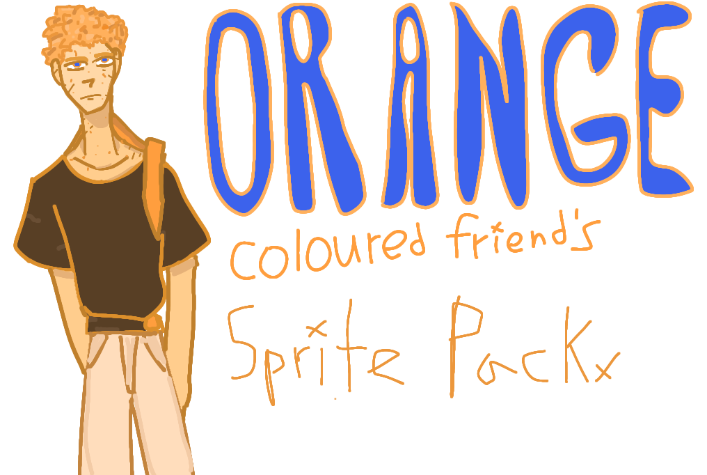 Orange * - | Coloured Friend's! Sprite Pack (Kinda Free!) by Invalidiliiton