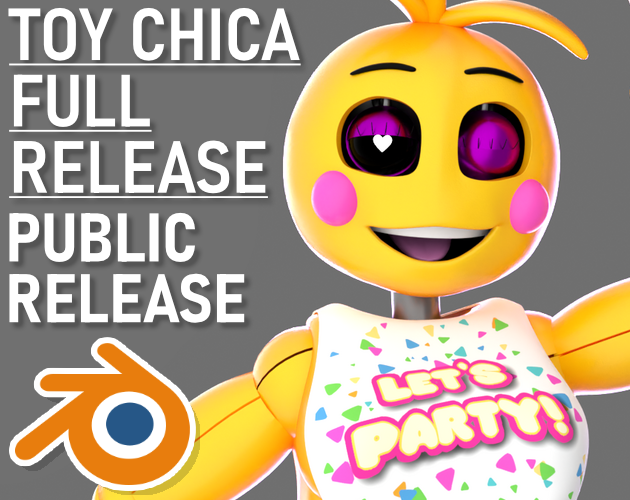 Toy Chica - FULL RELEASE Blender 4.0+ by XMilky
