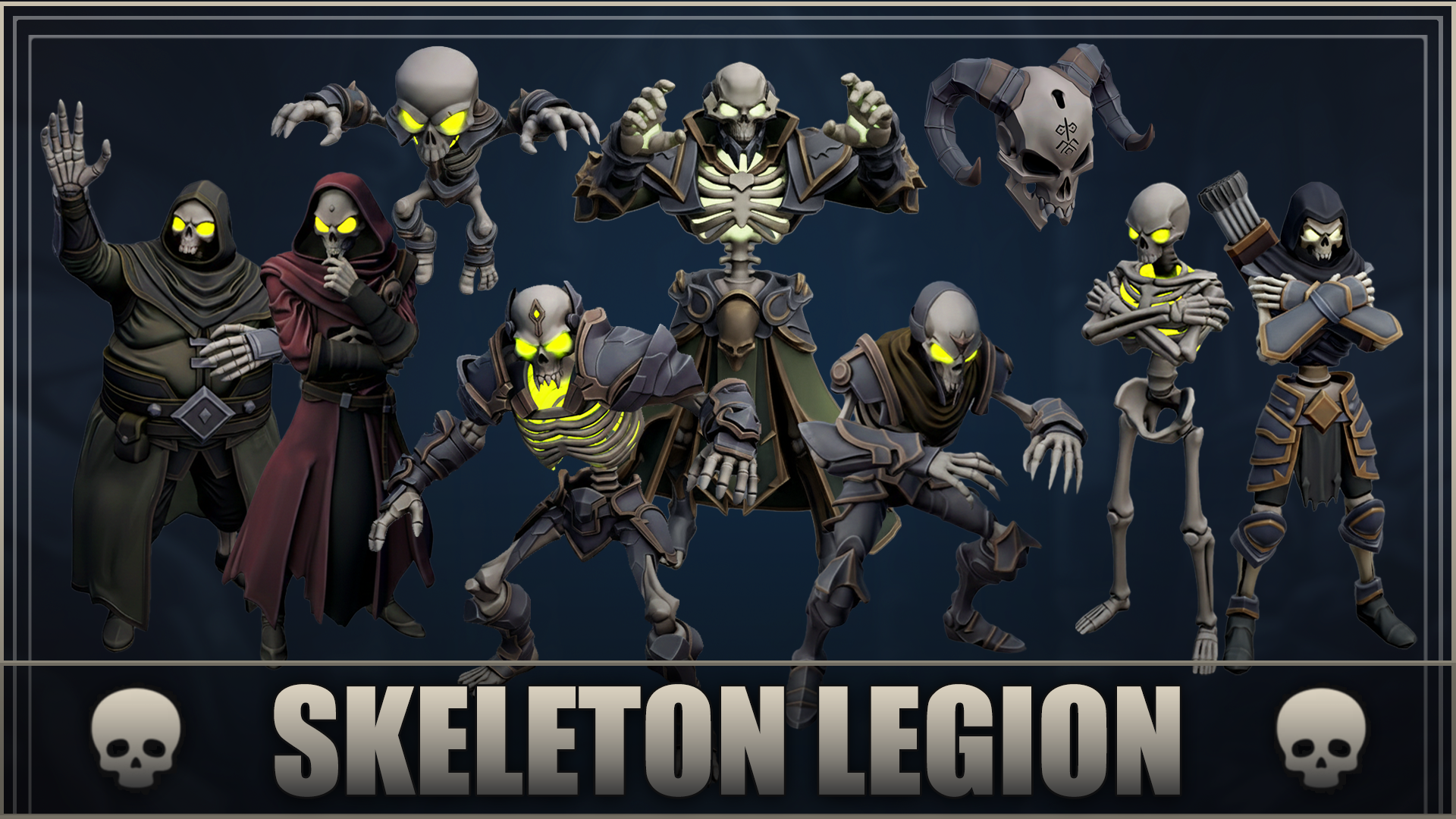 Animations - Stylized Dark Fantasy Skeleton Enemy Pack by Hotstrike Studio