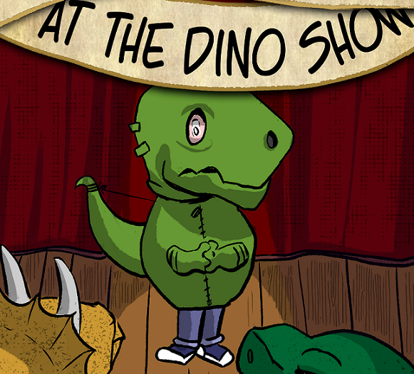 We are all dinos at the dino show by Alex Rinehart