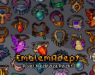 EmblemAdept published Pixel Necklace Pack 1 - itch.io