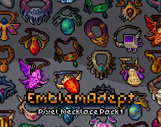Pixel Necklace Pack 1 by EmblemAdept