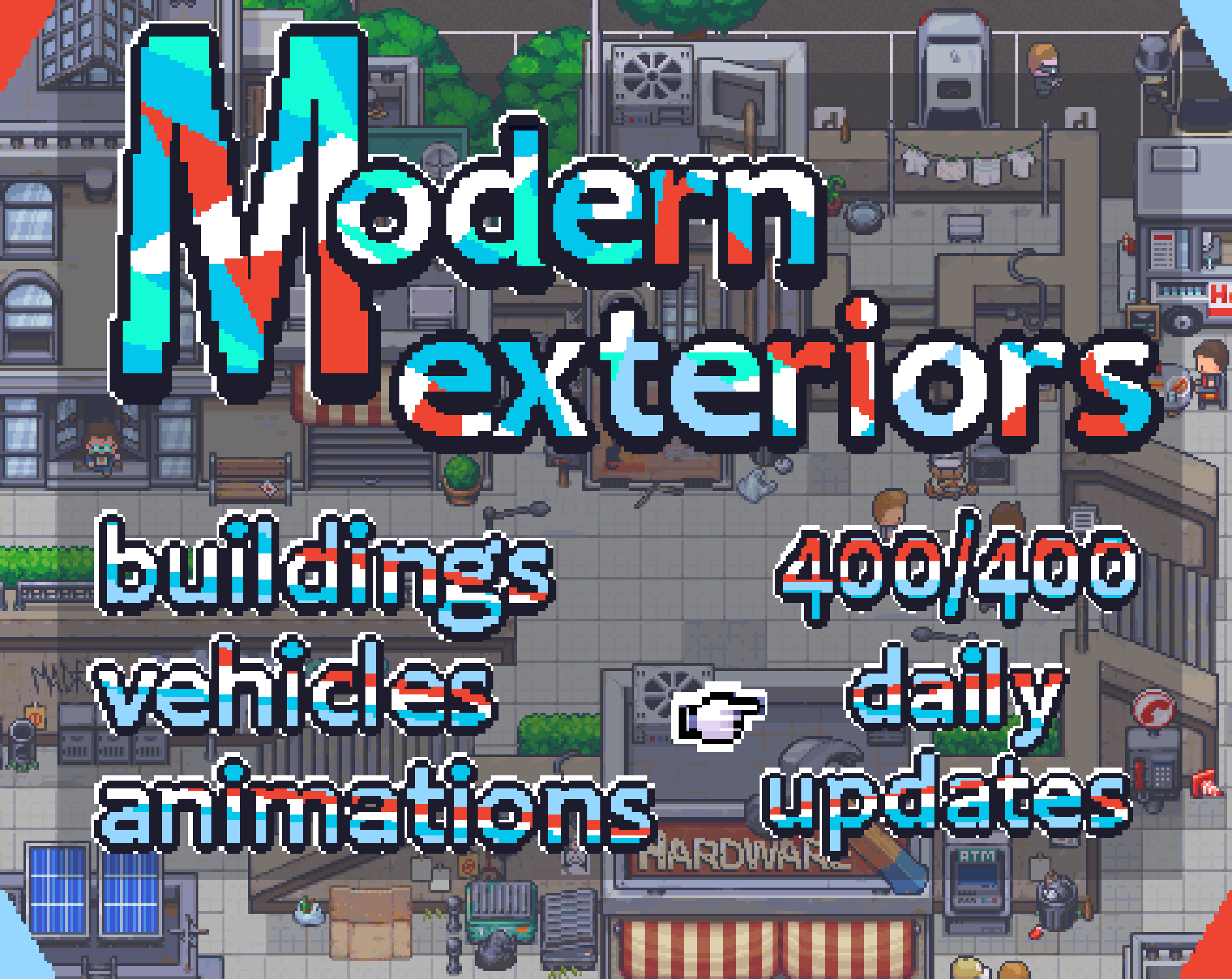 400th update: Haunted House 1/1 - Modern Exteriors - RPG Tileset [16X16 ...