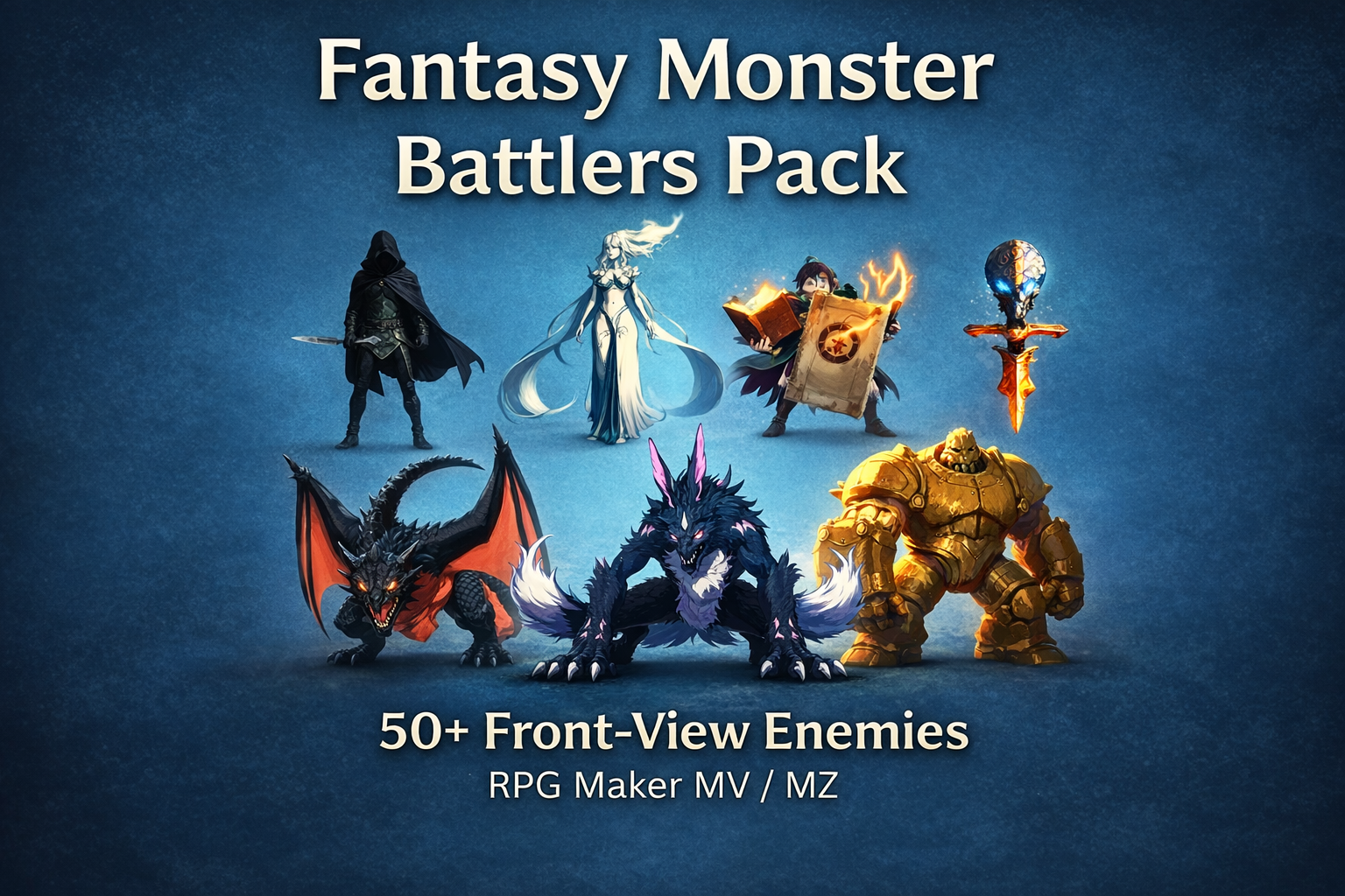 RPGMAKER MV Front View Fantasy Monsters Battle Pack by Garde
