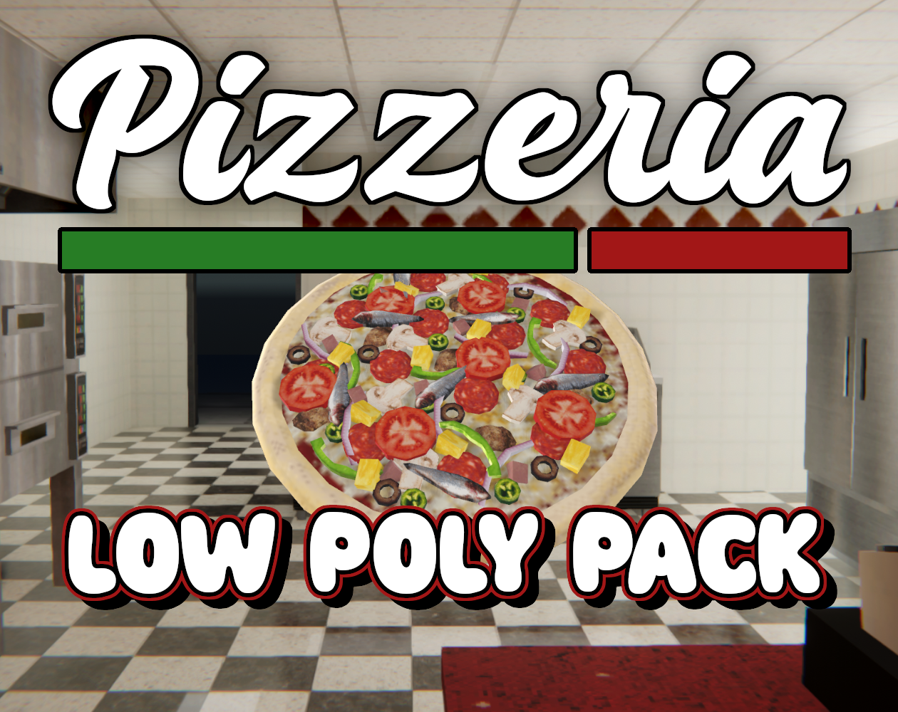 Pizzeria 3D Low Poly Pack by Sauce Box Games