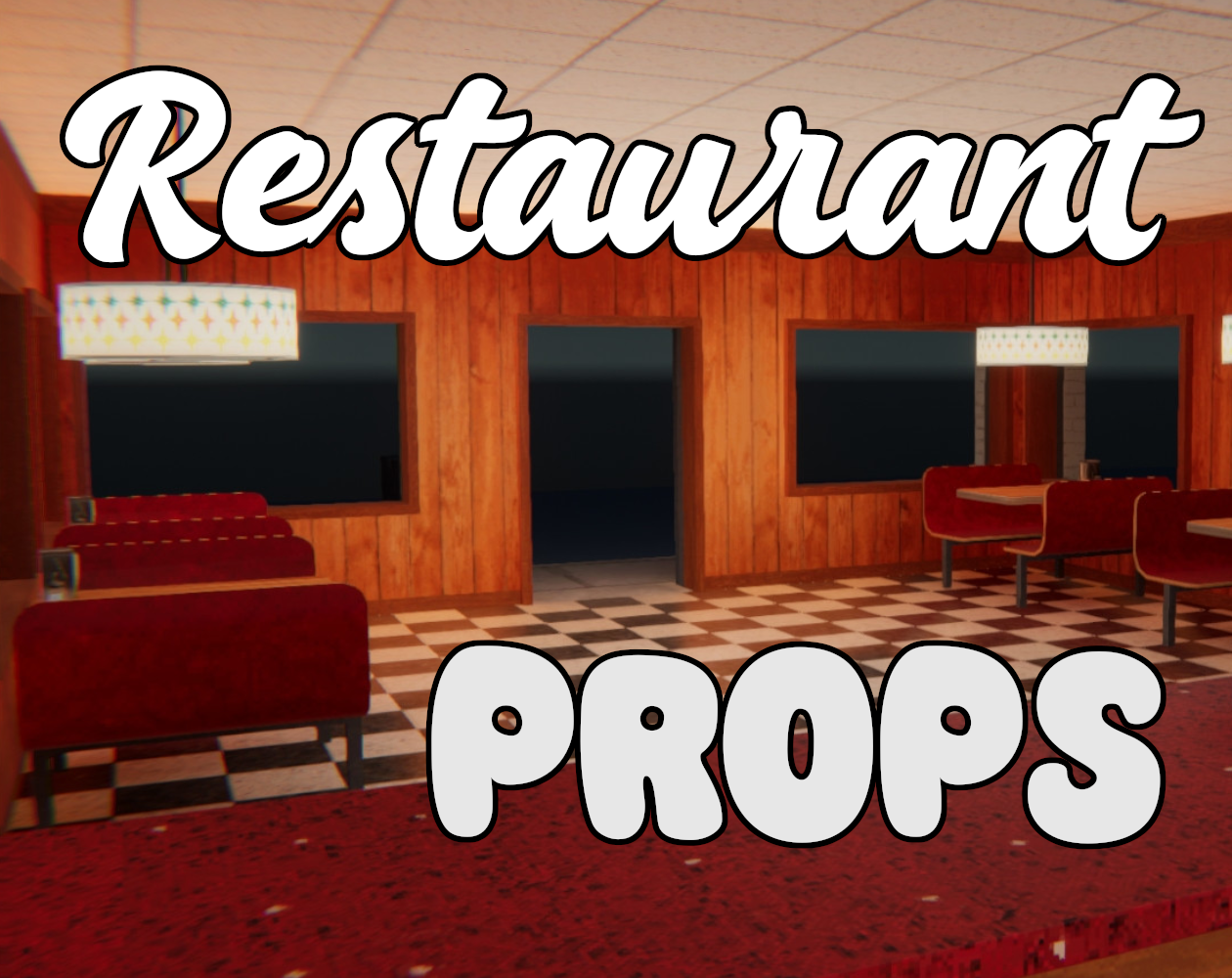 Low Poly 3D Restaurant Props Pack by Sauce Box Games