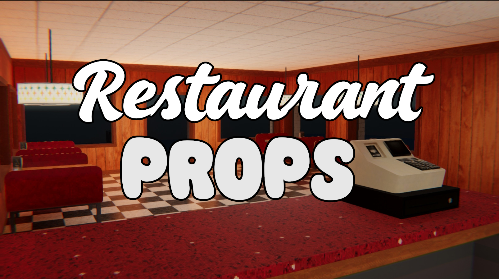 Low Poly 3D Restaurant Props Pack by Sauce Box Games
