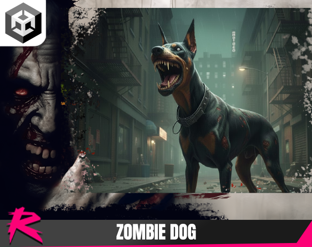 Retro Horror Zombie Dog by RetroGig