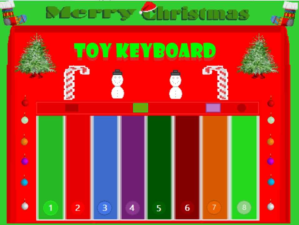 Christmas Toy Keyboard by Richard Briscoe