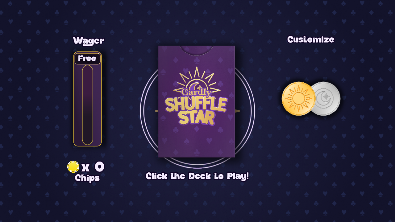 Downloading this game is cool - Cardly: Shuffle Star by plourples