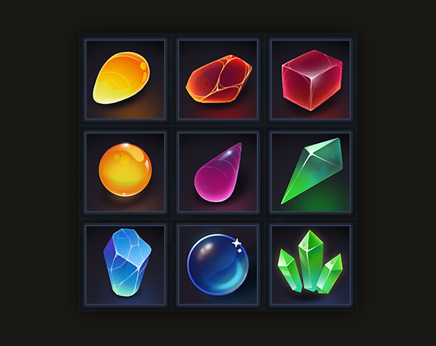 RPG Icons - Gems by Ravenmore