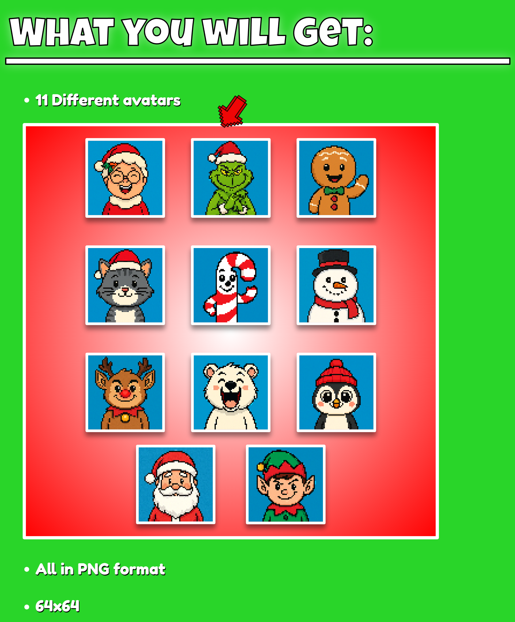 Cute Christmas Avatars! by NormalMap_Games