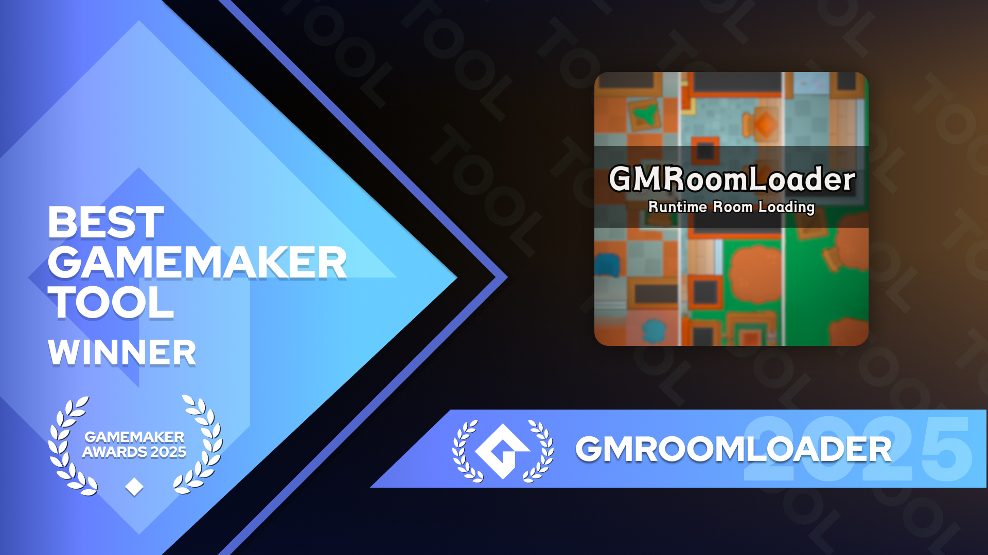 GMRoomLoader Wins Best Tool At The 2025 GameMaker Awards! - GMRoomLoader by Gleb Tsereteli