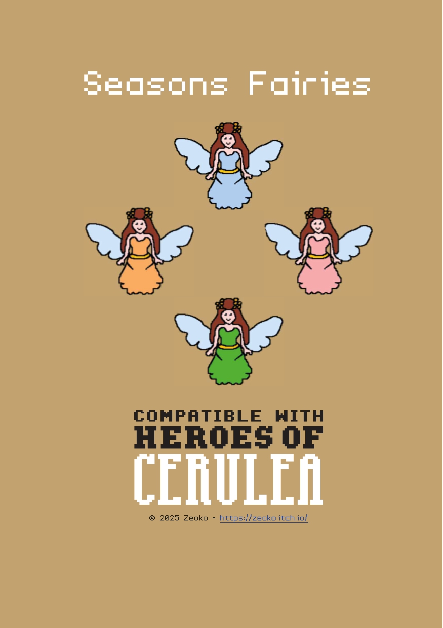 Seasons Fairies by Zeoko for Seasons of Cerulea - itch.io