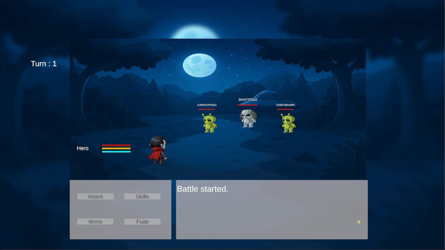 2D TurnBattle System - WebGL Demo by VesperalStudio