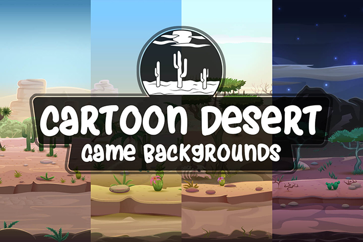 Desert Game Backgrounds by Free Game Assets (GUI, Sprite, Tilesets)