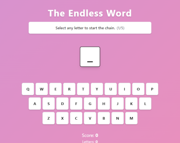 The Endless Word by Muscle Games