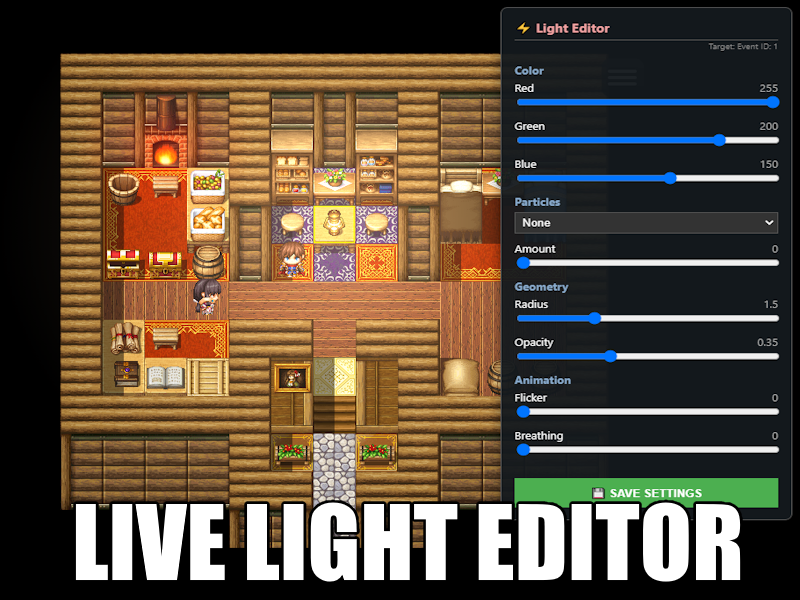 Visual Light Editor for RPG Maker MZ by zoeistabby