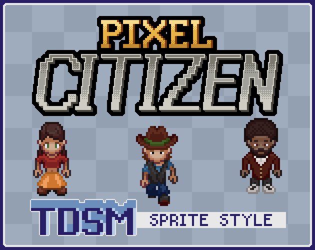 Pixel Citizen – Sprite Style for Top Down Sprite Maker by Jordan Bunke