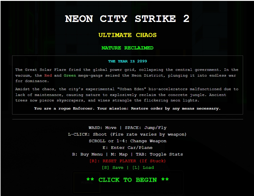Neon City Strike 2 by 8BITVAPOR
