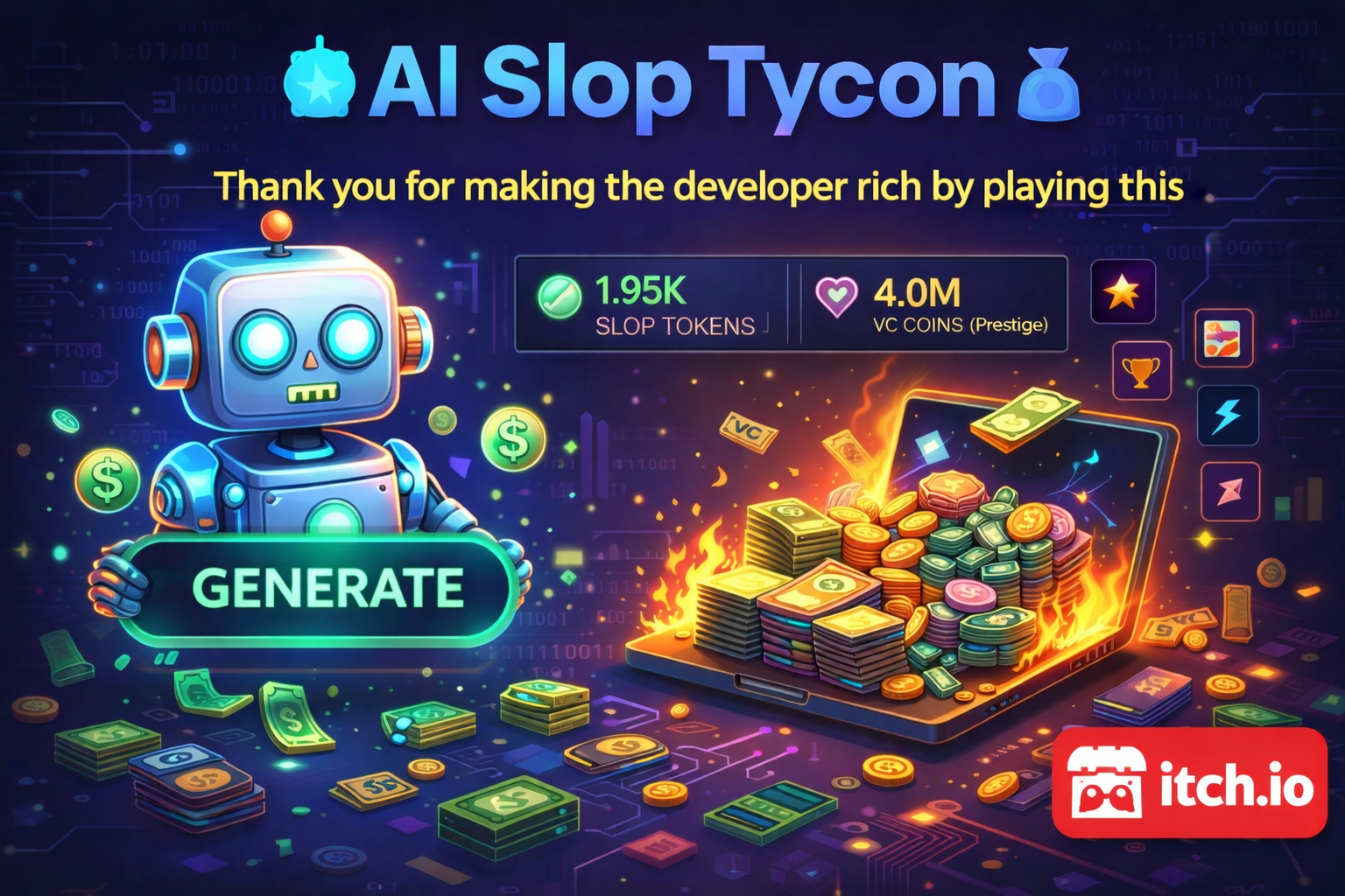 AI Slop Tycoon | Incremental Idle Clicker by It Could Be Something
