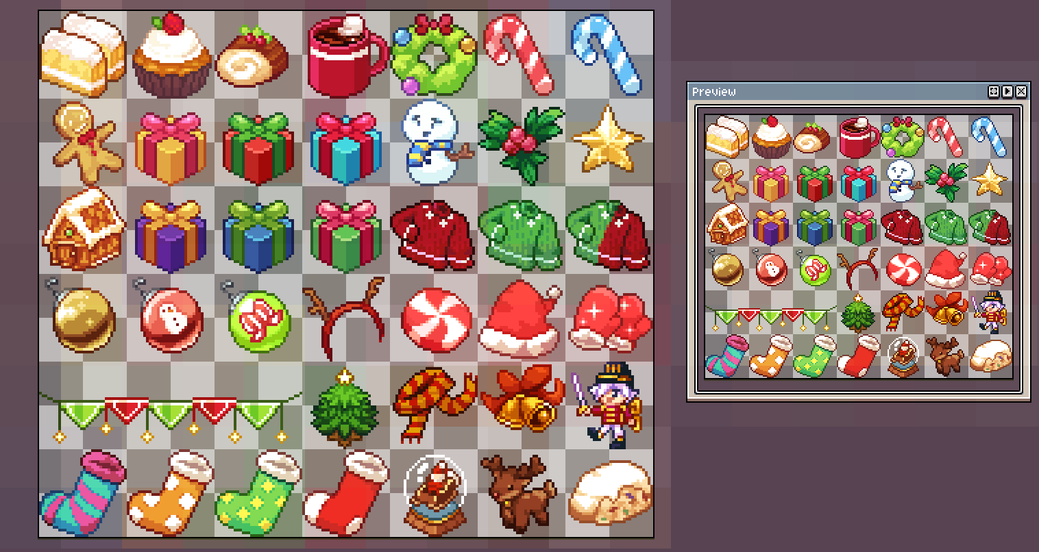 Christmas Pixel Art Pack by Los-muteki
