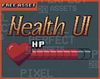 Free Pixel-Perfect Heart Health Bar UI Sprites by Pixel Perfect Assets ...