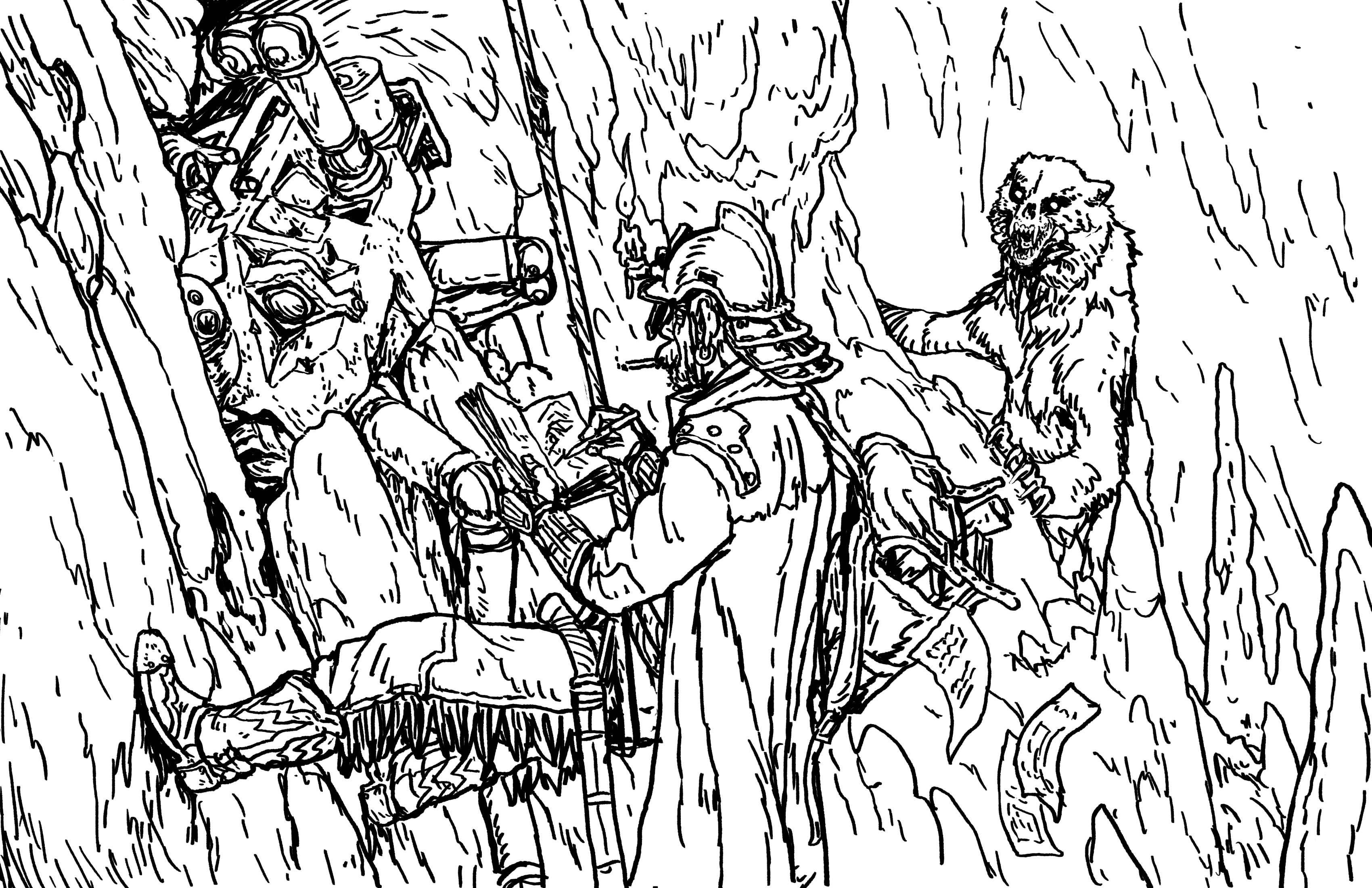 Simon Roy Art Preview - Inversion RPG by No One